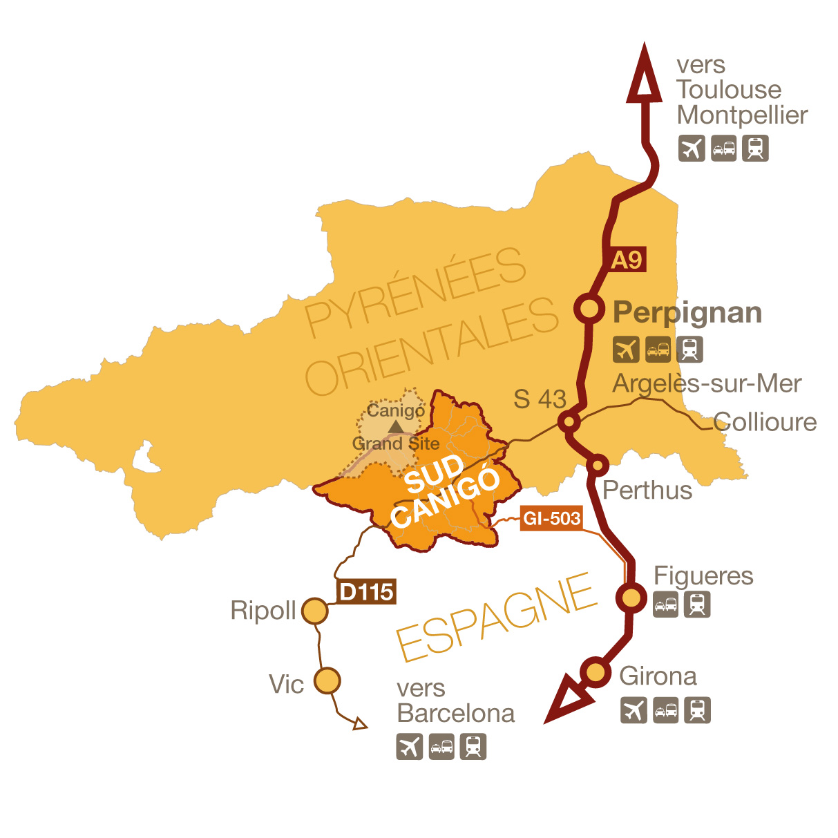 Tout sur le Pic du Canigou (Canigó) accès et les randonnées du Canigou